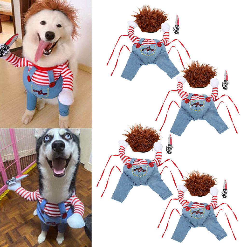 1 Conjunto Trajes De Cachorro Engraçado Roupas Para Animais De ...