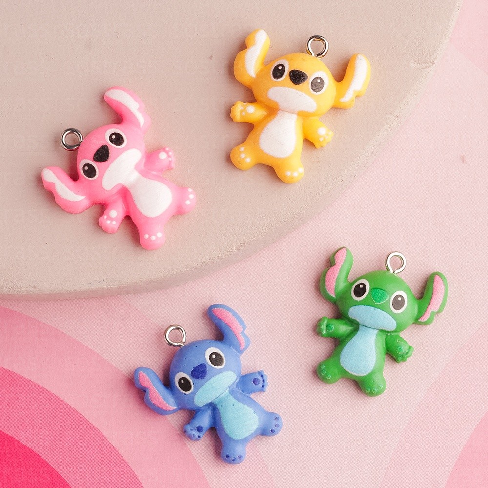 Pingente Stitch Multicolorido - 100 Peças | Shopee Brasil