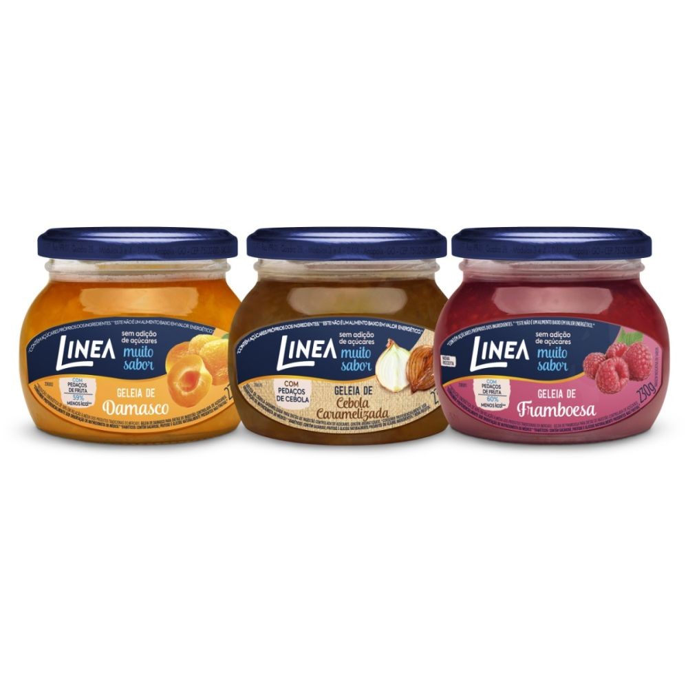 Kit 3 Geleias Linea Sabor Damasco, Framboesa e Cebola Caramelizada de ...
