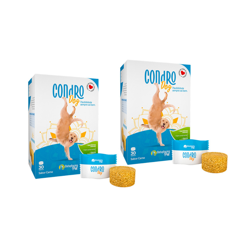 Kit 2 Condro Dog Suplemento Vitamínico Cães Botupharma 210g | Shopee Brasil