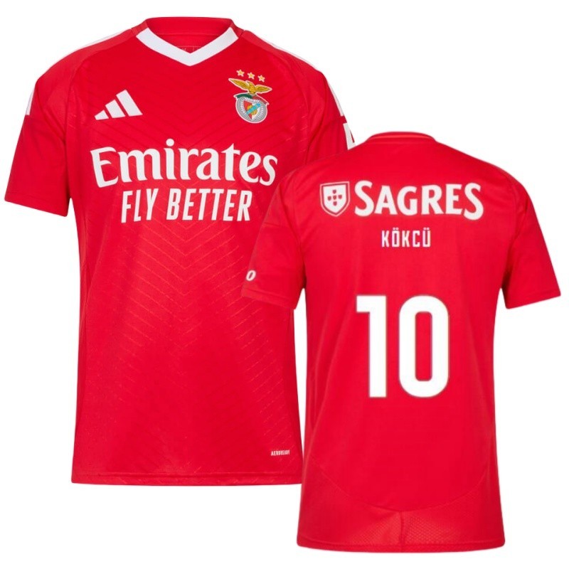 Fns Issue 24 25 Benfica Home Camiseta De Futebol Masculina S 2xl Pode Adicionar Seu Nome E
