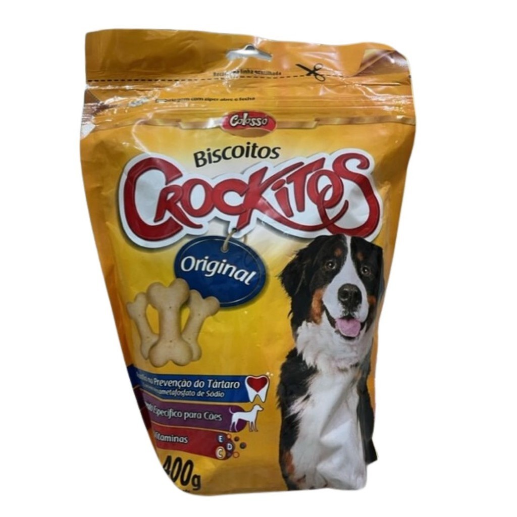BISCOITOS CROCKITOS COLOSSO ORIGINAL 400 GR | Shopee Brasil