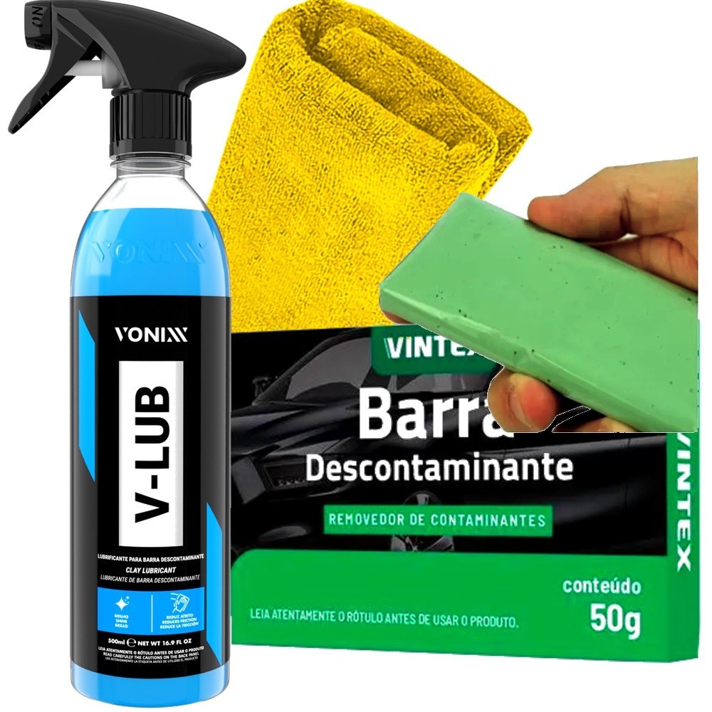 V-bar Clay Bar 50g Vonixx Vintex Massa Pasta Abrasiva Descontamina ...