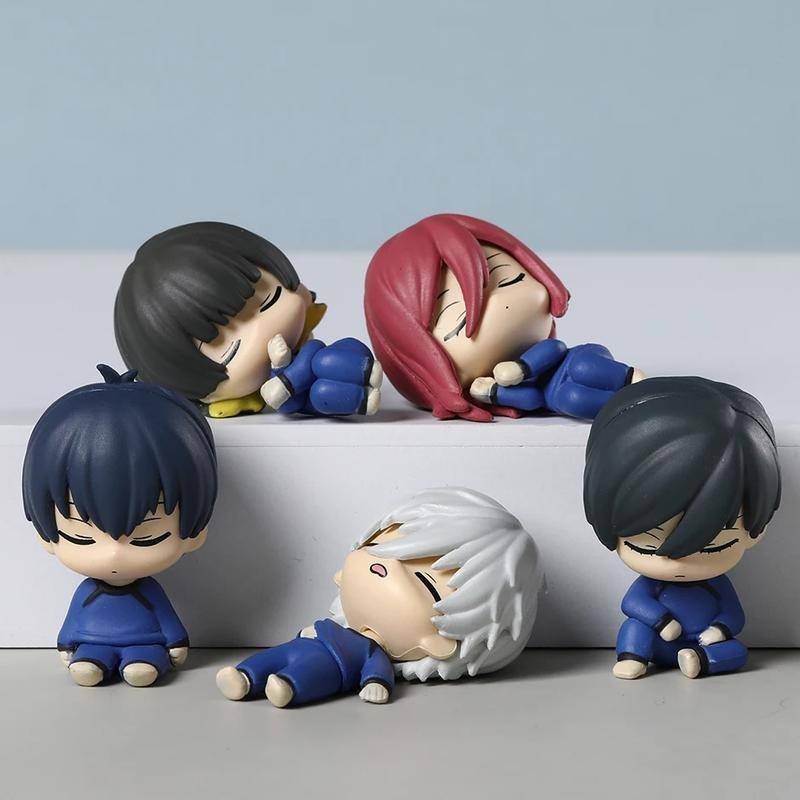 5pcs BLUE LOCK Gacha Dormindo Em Pijamas Isagi Meguru Chigiri Nagi Rin ...
