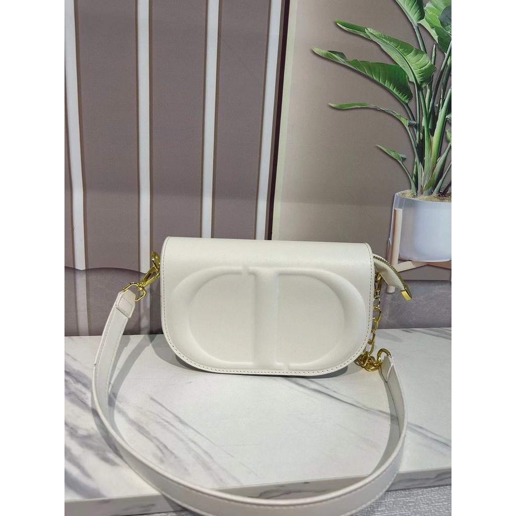 Dior2024 Novo Vintage QHAX GDME Simples Semi-Circle Saco De Enforços ...