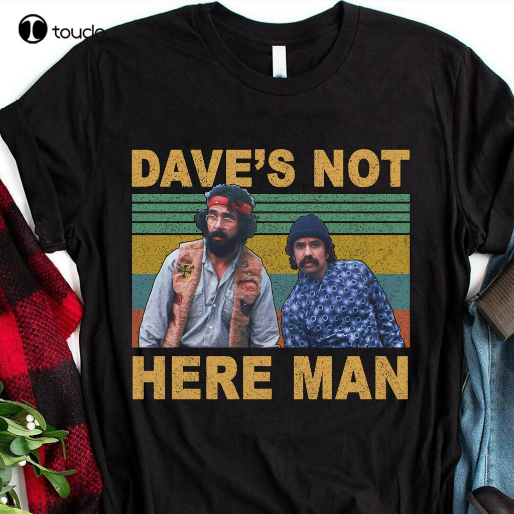 Nova Camisa Cheech E Chong Dave Não Está Aqui Homem Vintage Comédia ...