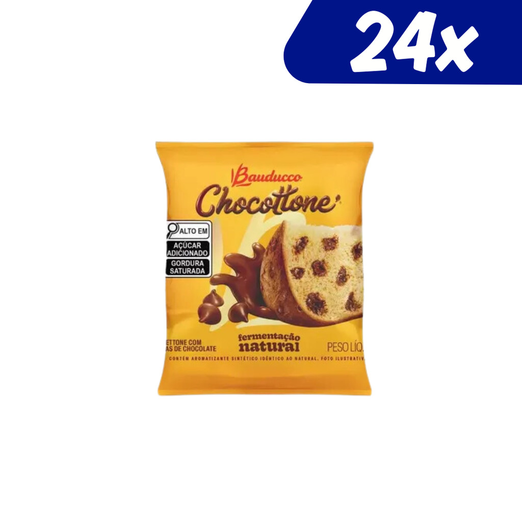 Chocotone Bauducco Gotas Mini 25 Unidades de 80g | Shopee Brasil