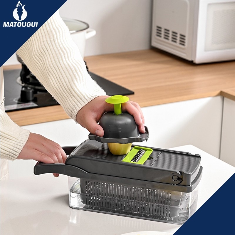 [Matougui] Cortador Multifuncional para Legumes e Frutas, fatiador,com ...