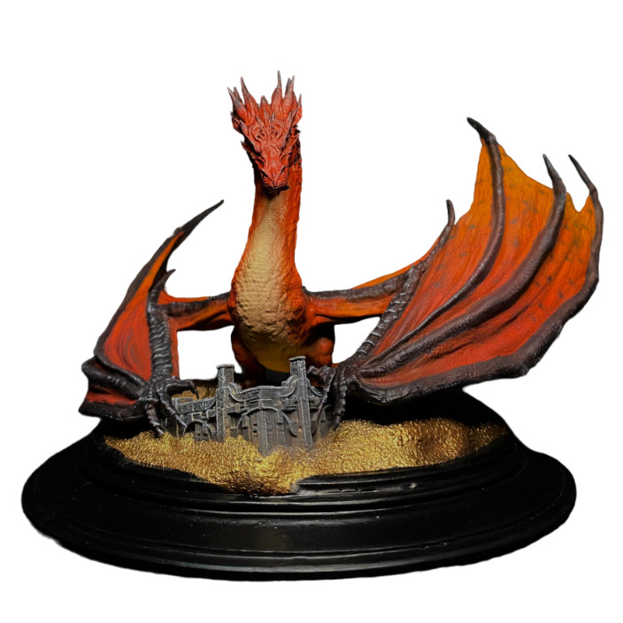 Smaug - O hobbit - Action Figure - Fan Art Diorama - 13 cm altura ...