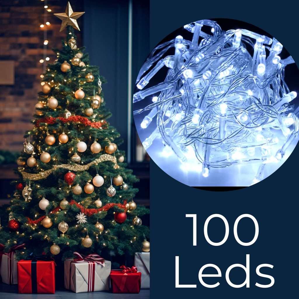 Pisca Pisca Led Natal Luz Decoração - 100 Leds Brancos - 10 metros ...