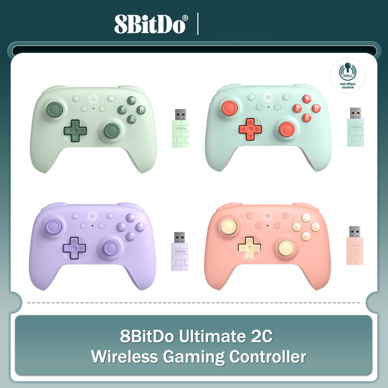 8BitDo Novo Controlador De Jogos Sem Fio Ultimate 2C Para PC , Windows ...