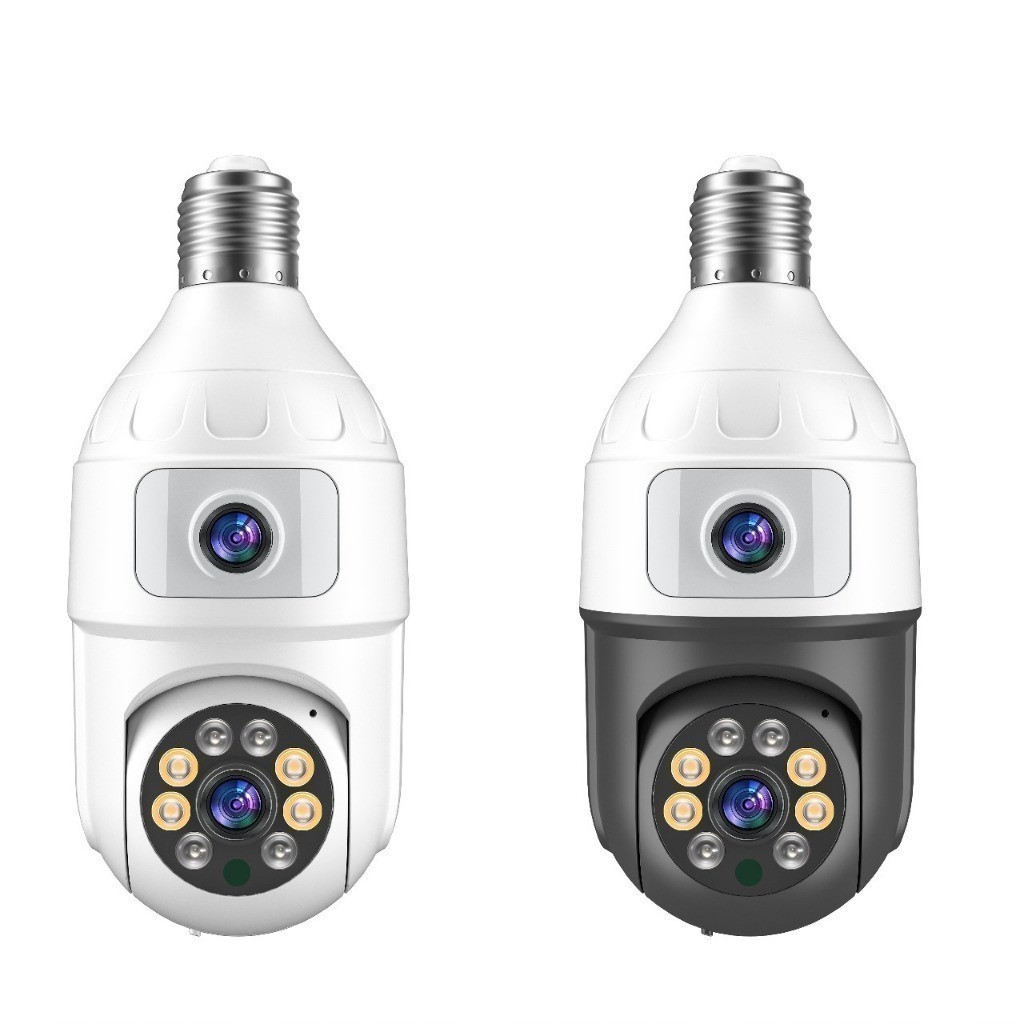 Câmera De Segurança Ip Wifi Full HD 2 Lentes Visão Noturna Microfone ...