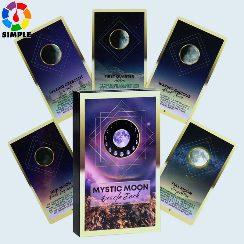 Mystic Moon Oracle Deck 44-Card Moon Magic Deck | Moon Ritual Cards ...