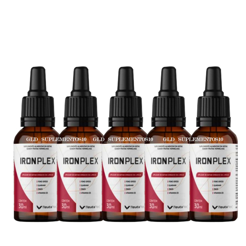 IronPlex 30 ml 5 frascos - original | Shopee Brasil