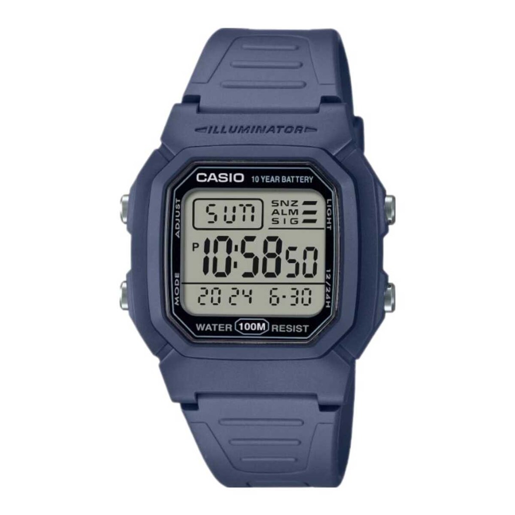 RELÓGIO CASIO MASCULINO DIGITAL AZUL MARINHO W-800H-2AVDF | Shopee Brasil