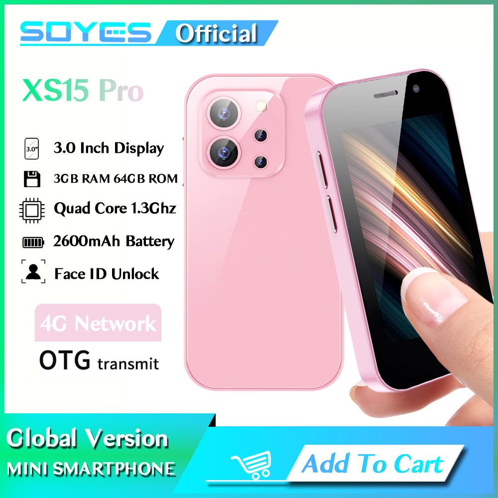 SOYES XS15 Pro 4G Mini Smartphone 3GB RAM 64GB ROM Android 9.0 Com ...