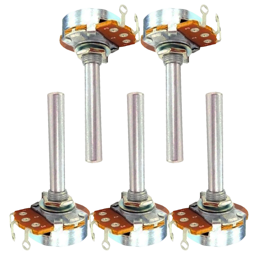 KIT 5 POTENCIOMETRO ROTATIVO 5KB 24MM EIXO DE 40MM G | Shopee Brasil