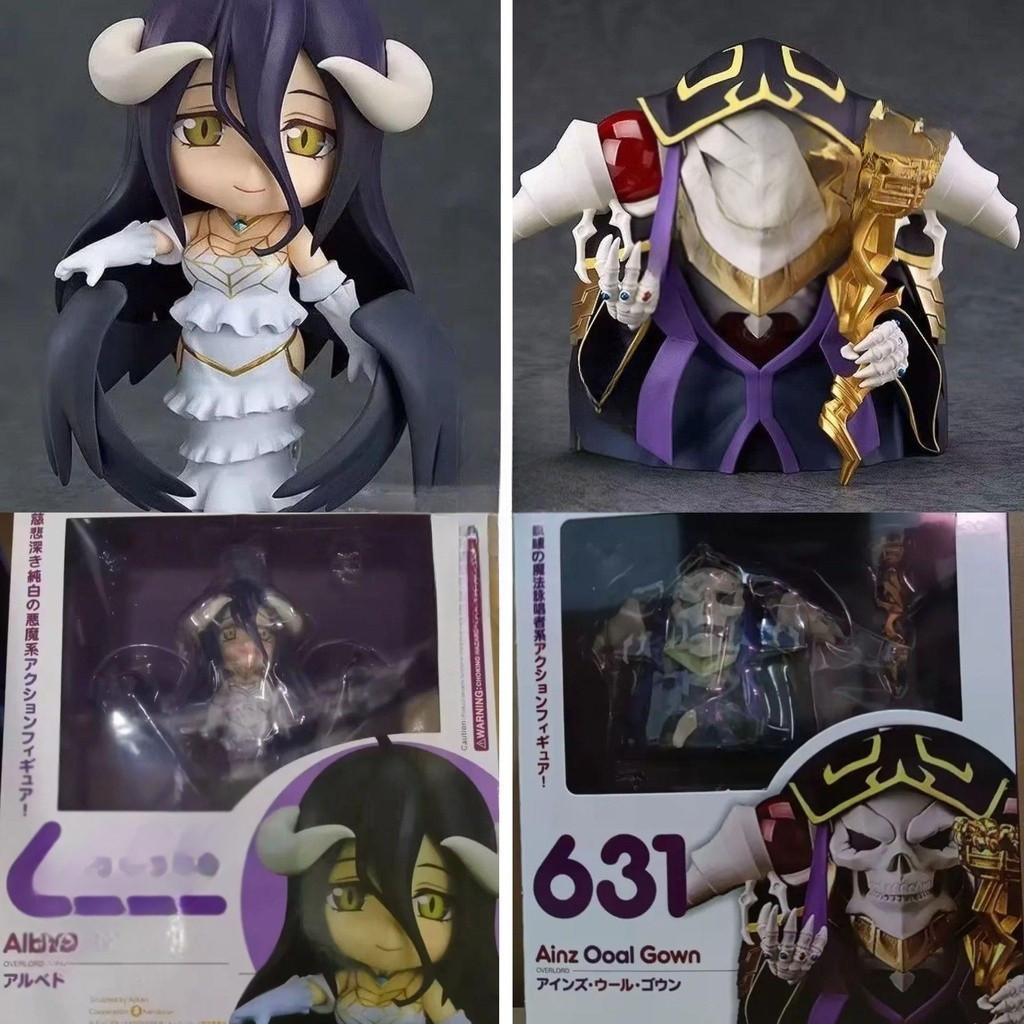 Nendoroid Overlord 642 Albedo 631 Ainz Ooal Gown Action Figura ...