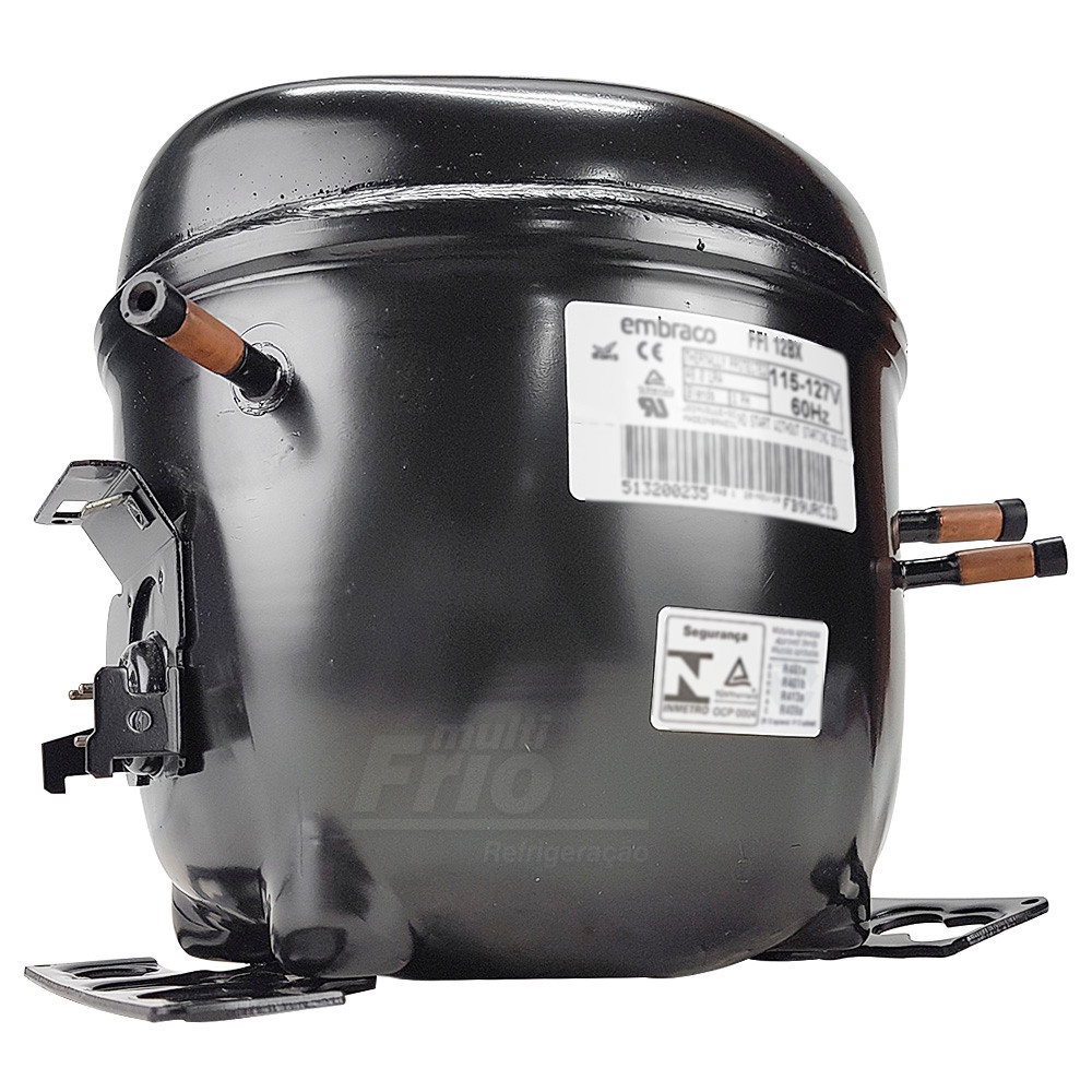 Motor Compressor Embraco 1/3+ HP FFI 12 BX 110V Com Capacitor - Gás ...