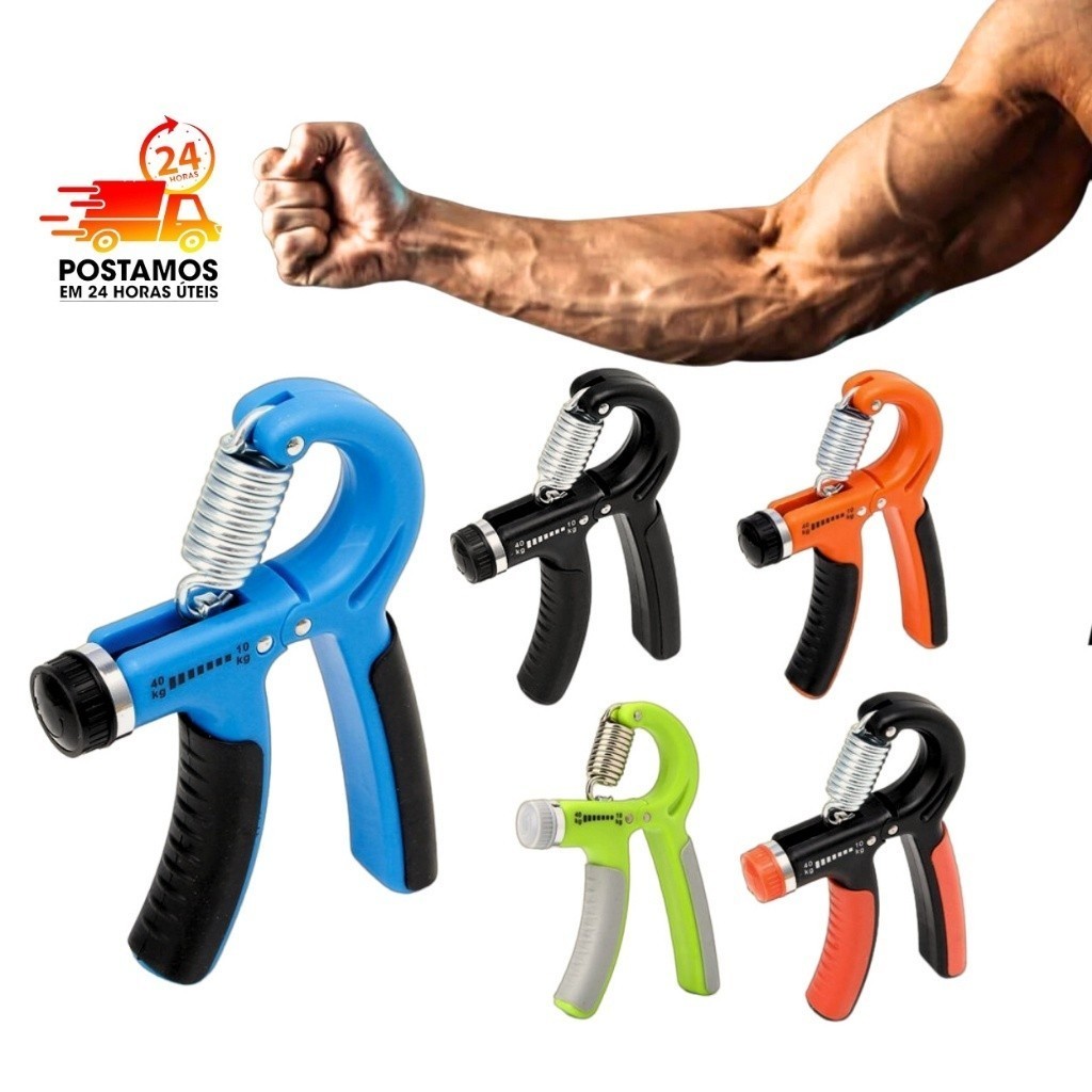 Hand Grip Flexor De Punho Exercício Para Mãos Ajustável Mola 40 Kg ...