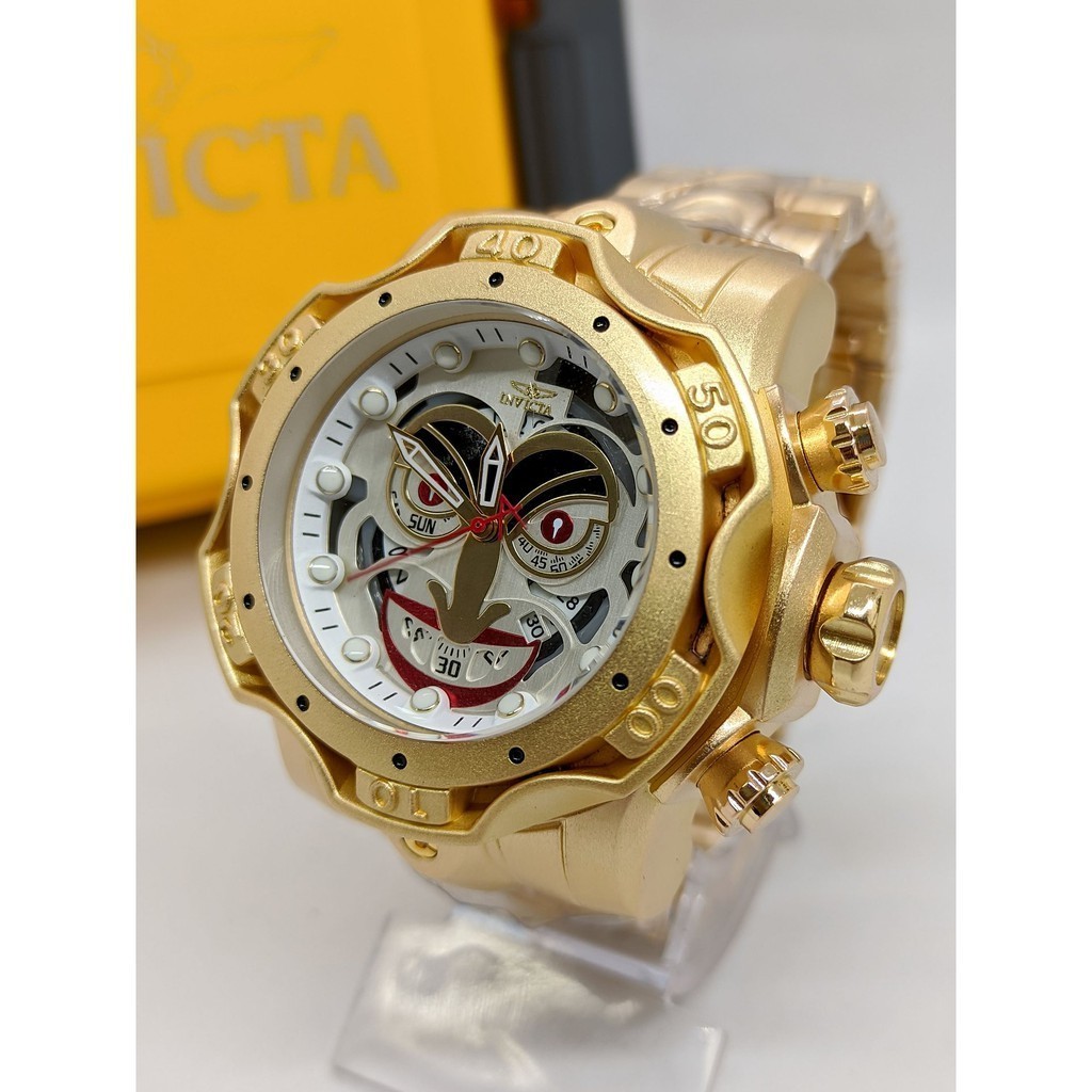 Relógio masculino Coringa Joker Pesado Top Luxo Invicta Grande Pesado ...