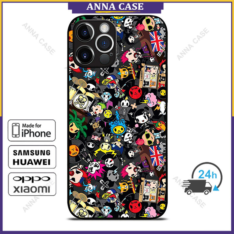 Tokidoki Collage Phone Case Para iPhone 16 Pro Max/15 14 Samsung Galaxy ...