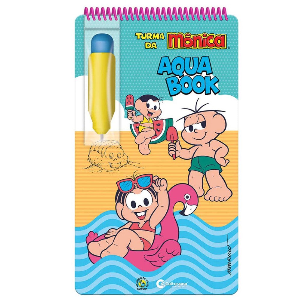 Aqua Book - Turma Da Mônica - Culturama | Shopee Brasil