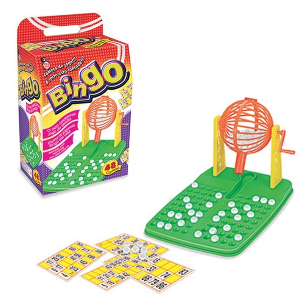 Jogo De Mesa Bingo 48 Cartelas Diversão Em Família | Shopee Brasil