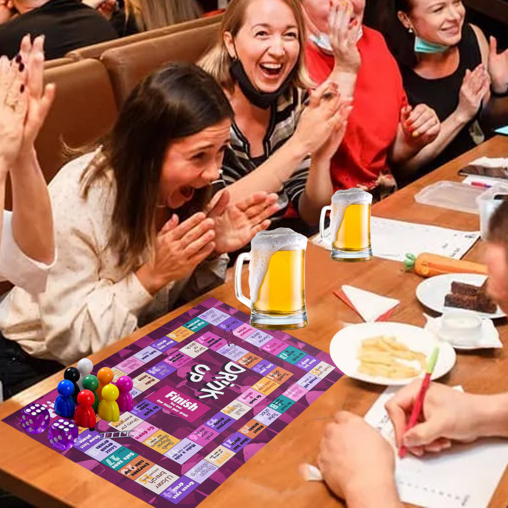 Drinking Monopoly Game Adults Fun Adult Set for Parties Travel ...