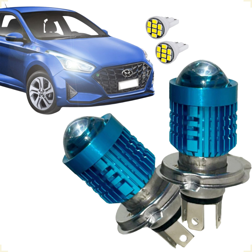 Lâmpada de Led do Cavalinho para Carro H4 St-G301 Stallion 6500k Farol ...