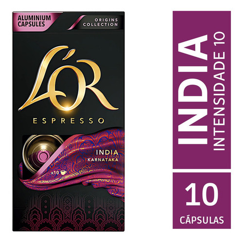 Cápsula Nespresso Café Lor India Karnataka, Intensidade 10 | Shopee Brasil