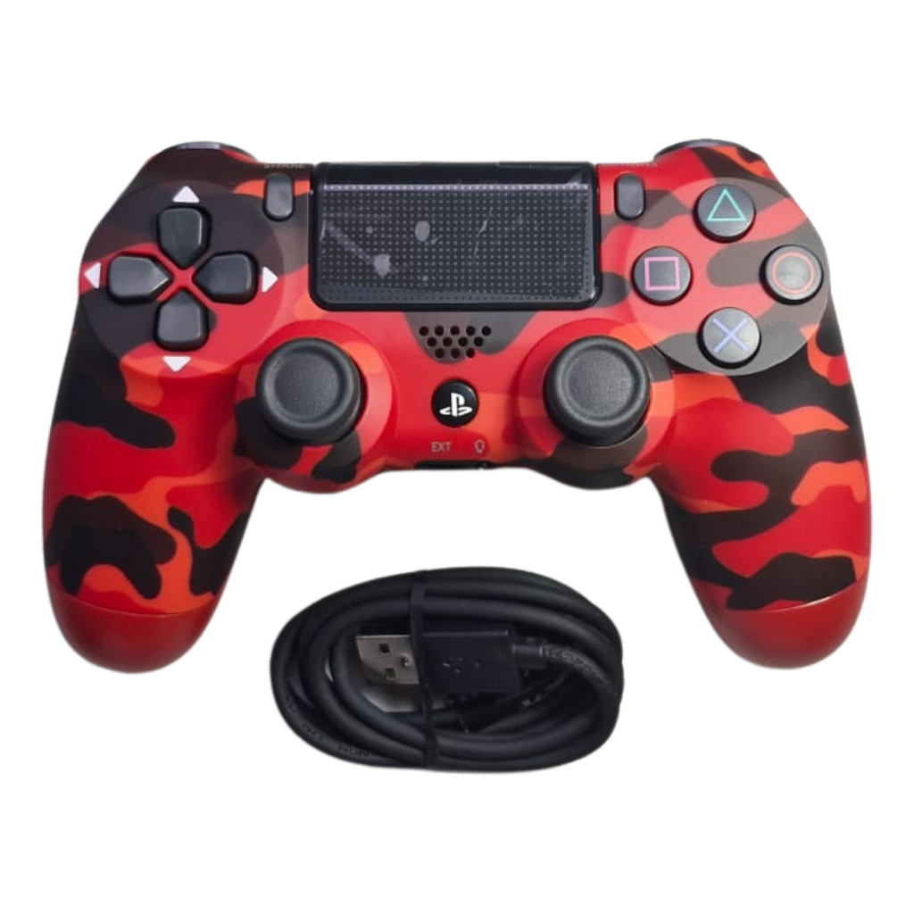 Controle Ps4 Sem Fio Joystick Manete Compatível Com Ps4 E Pc Cor ...