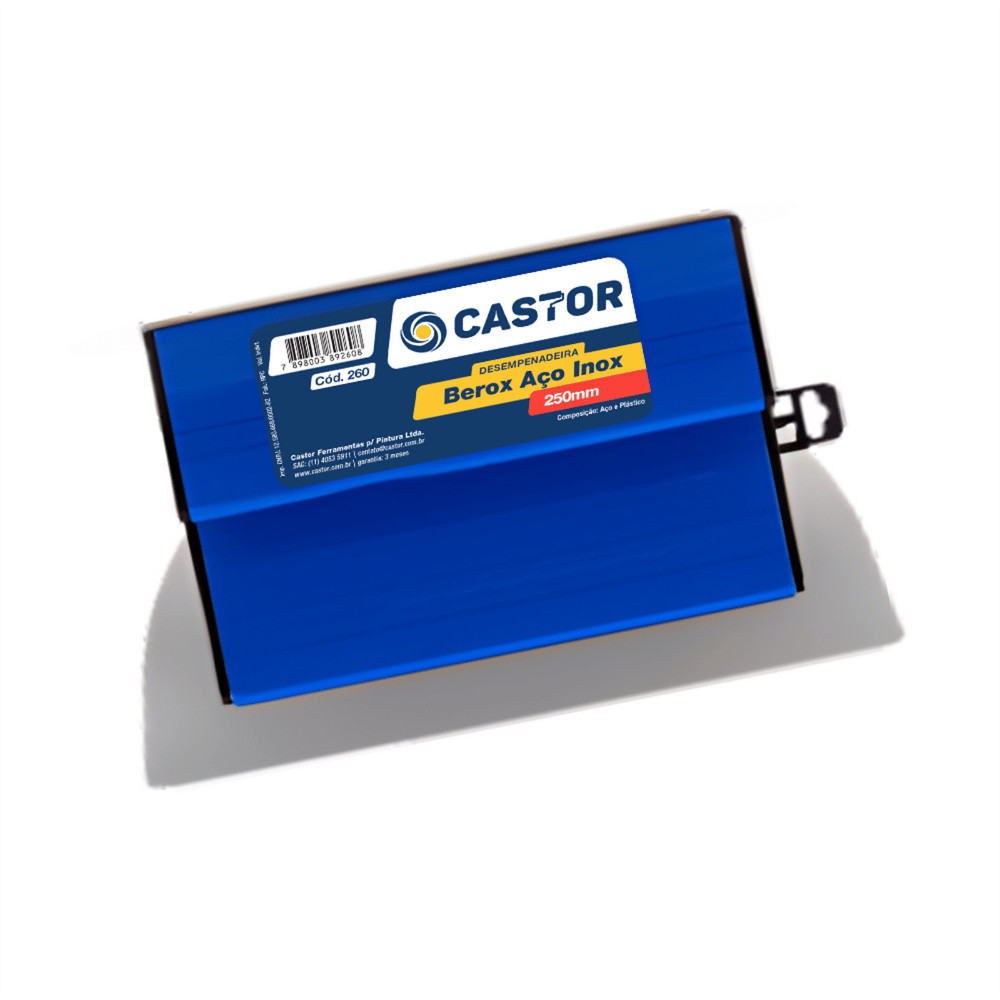 Desempenadeira Nivela Max Tipo Berox Inox 25 cm - Castor | Shopee Brasil