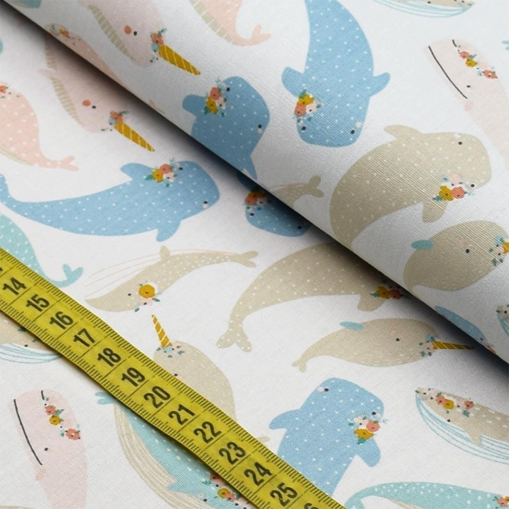 Tecido Estampado para Patchwork - Mundo Mágico do Fundo Do Mar ...
