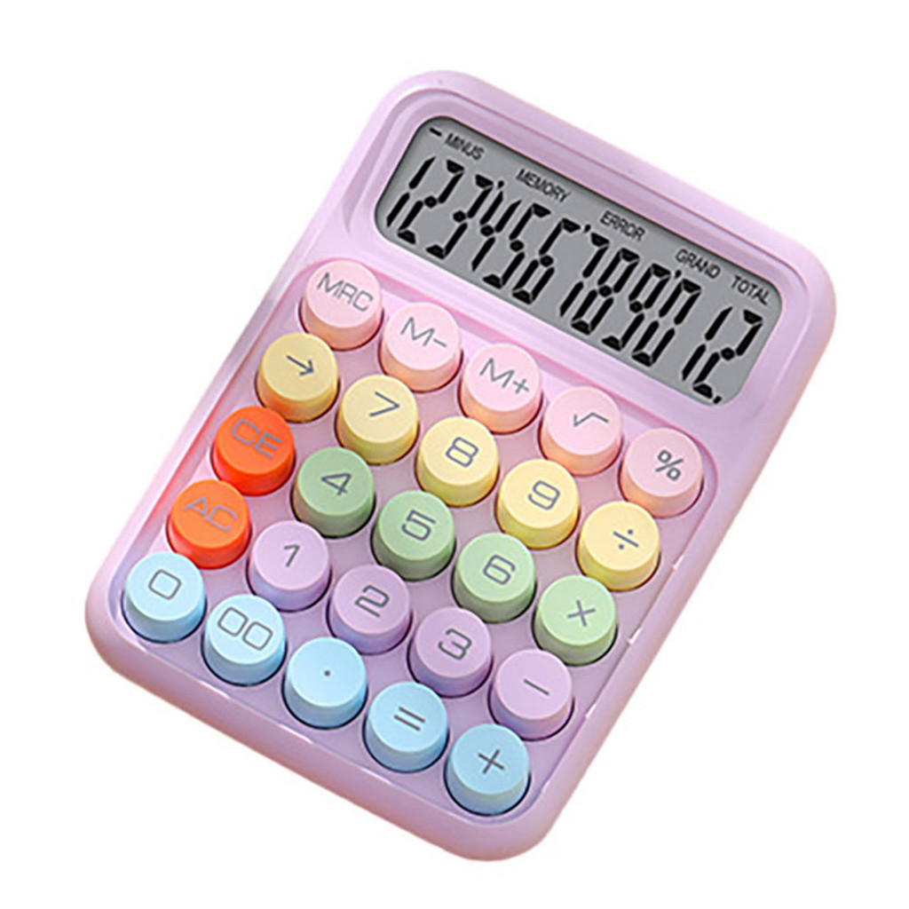 Girly Desktop Calculator Anti-slip Large Lcd Display Electronic with ...