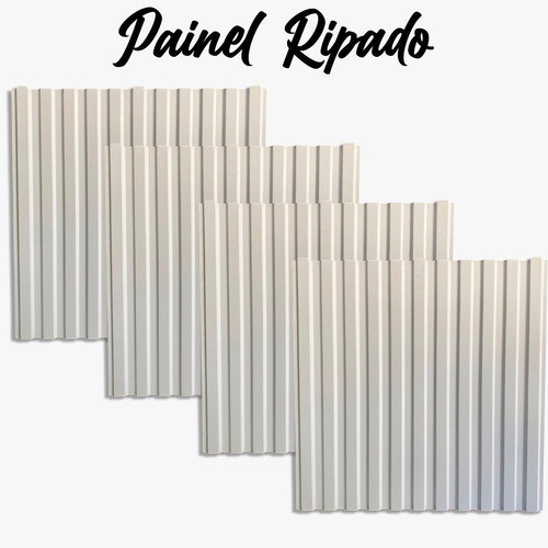 16 Placas 3d Pvc Painel Ripado Parede Revestimento 50 X 50cm | Shopee ...