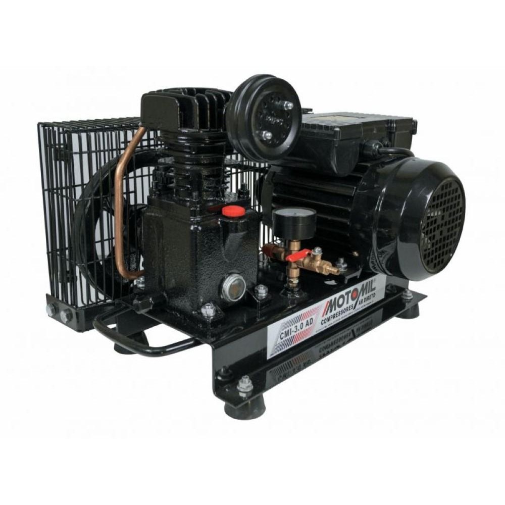 Compressor Ar Direto com Motor 1HP 2 Polos Bivolt CMI-3,0AD Motomil ...