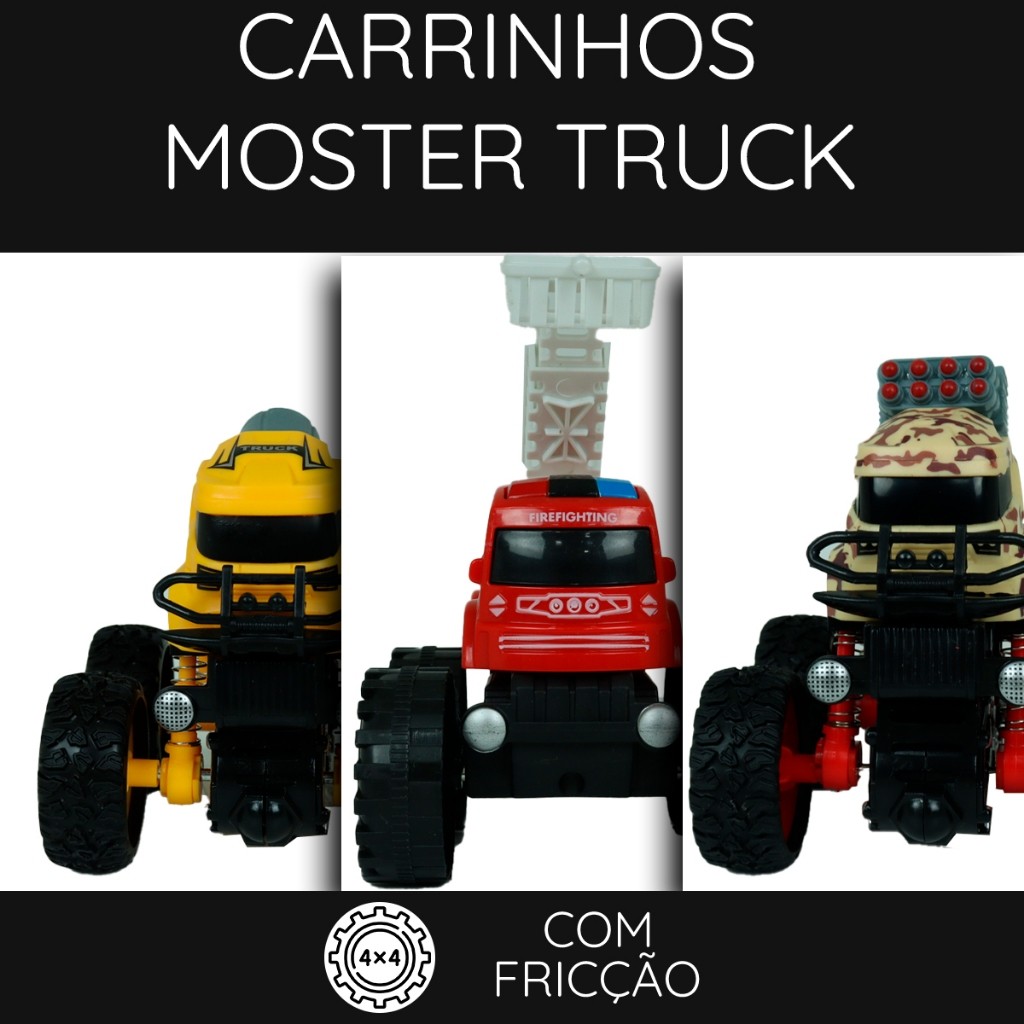 Carrinho De Fricção Monster Zap Miniatura Trip Jeep HIP HOP Climbing ...