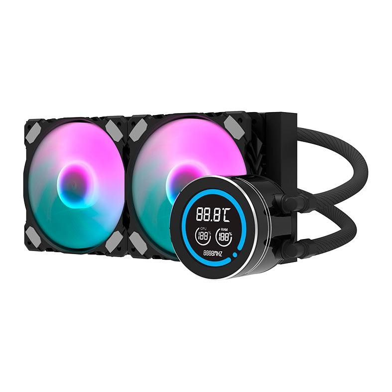 Water Cooler Aigo Darkflash Nebula DN-240D, ARGB, 240mm, Preto, DN-240D ...