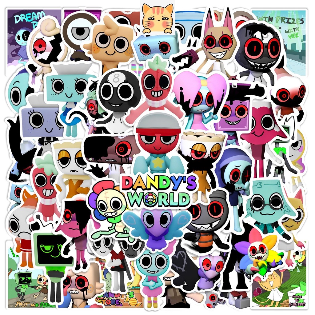 BCT Dandy's World Stickers Goob Boxten Roblox Kit 50 Peças De Presente ...