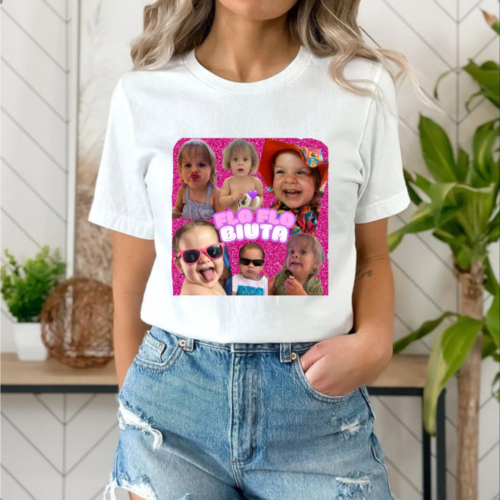 Camiseta Maria Flor Flo Flo Biuta Tshirt Virgínia Fonseca Unissex 100% ...
