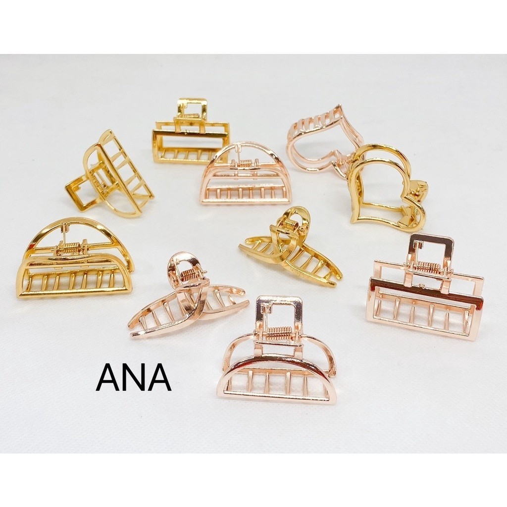 KIT 12 peças Piranha P média Dourada e rose de metal vários modelos ...