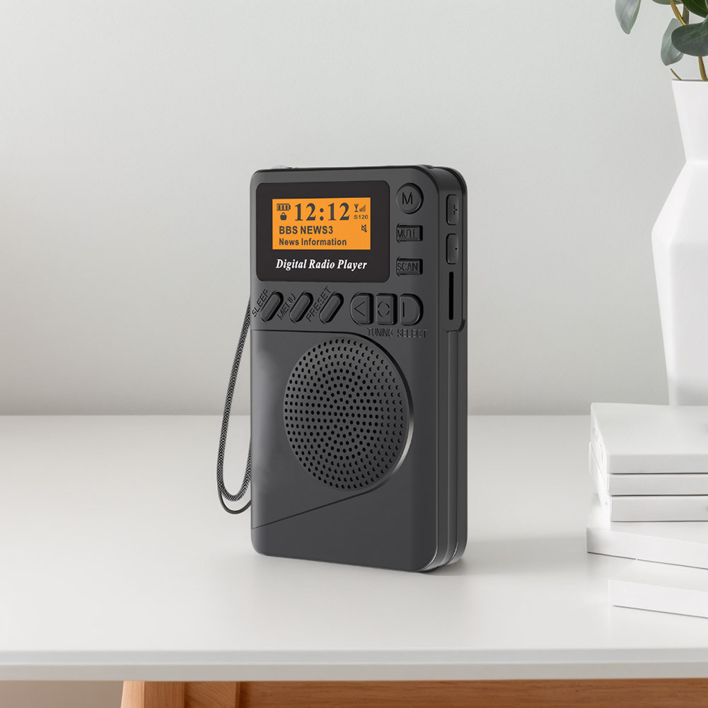 Rádio Digital DAB FM Com Entrada Para Fone De Ouvido Portátil Alto ...