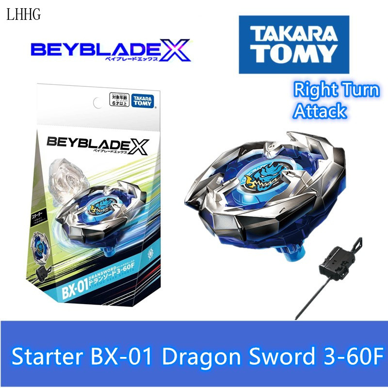Original Takara Tomy Beyblade-X Starter BX-01 Dragon Sword 3-60F Brinquedos de Pião JUSD ...