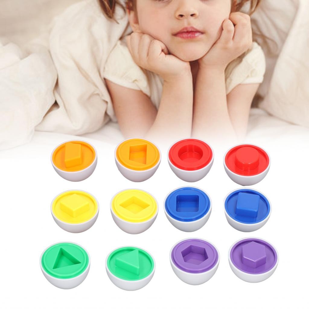 Hyhyhy Color Shape Matching Eggs Study Sort Improve Hand Dexterity ...