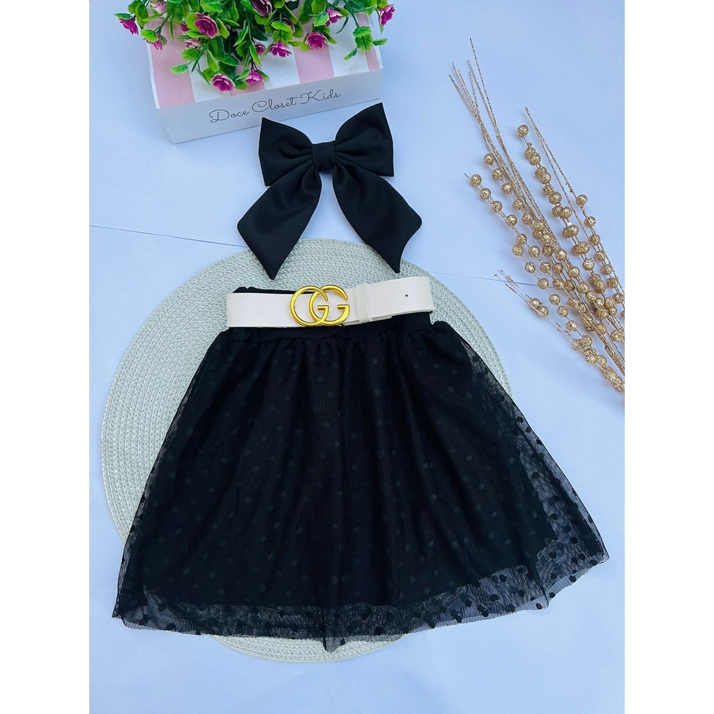 Saias infantil Tule menina moda evangélica saia de menina 1 a 10 anos ...