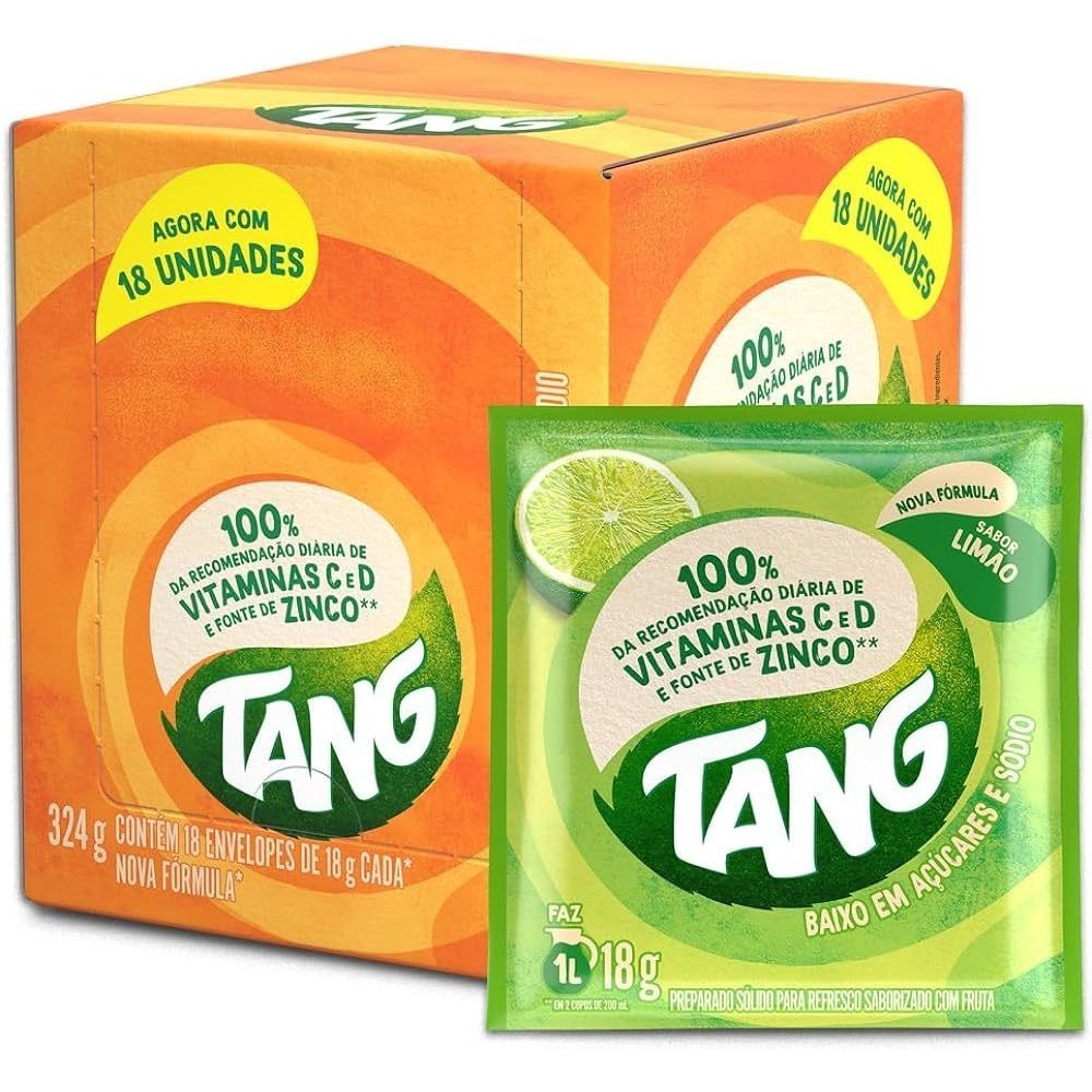 SUCO TANG LIMÃO C/18 UNID DE 18 GRAMAS | Shopee Brasil