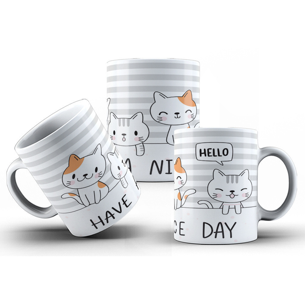 Caneca Reunião Dos Gatos Mod#2 | Shopee Brasil
