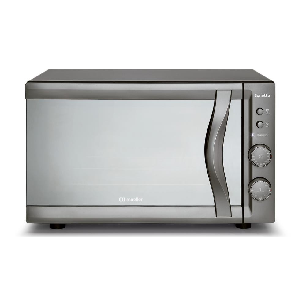 Forno Elétrico de Bancada Mueller Sonetto 44L com Vidro Espelhado 127v ...