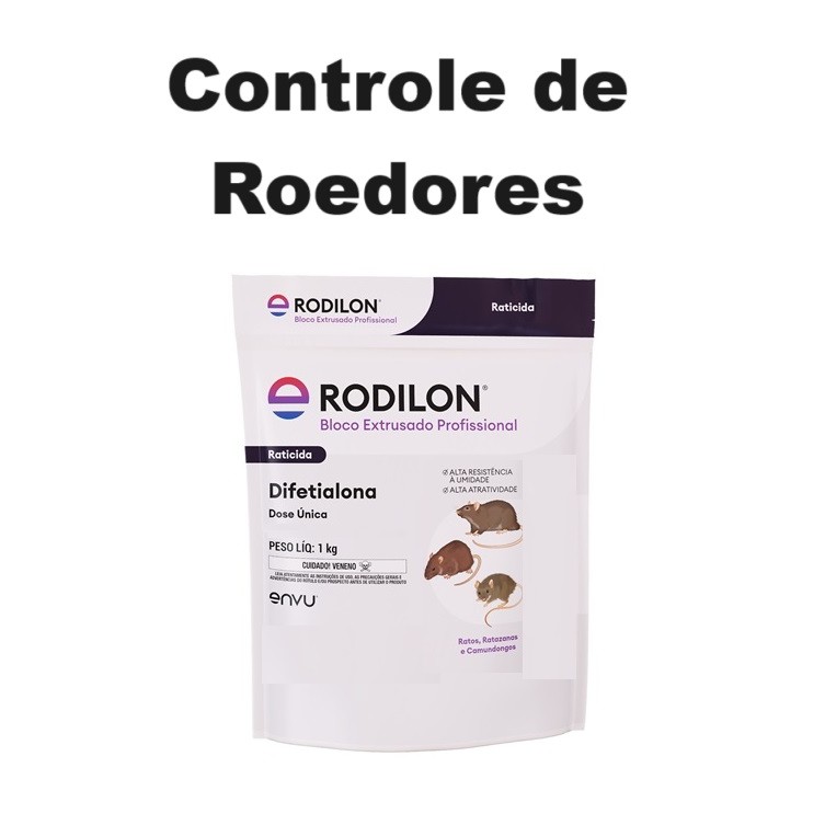 Rodilon Bloco 1Kg - ENVU Controle Eficaz Contra Roedores | Shopee Brasil